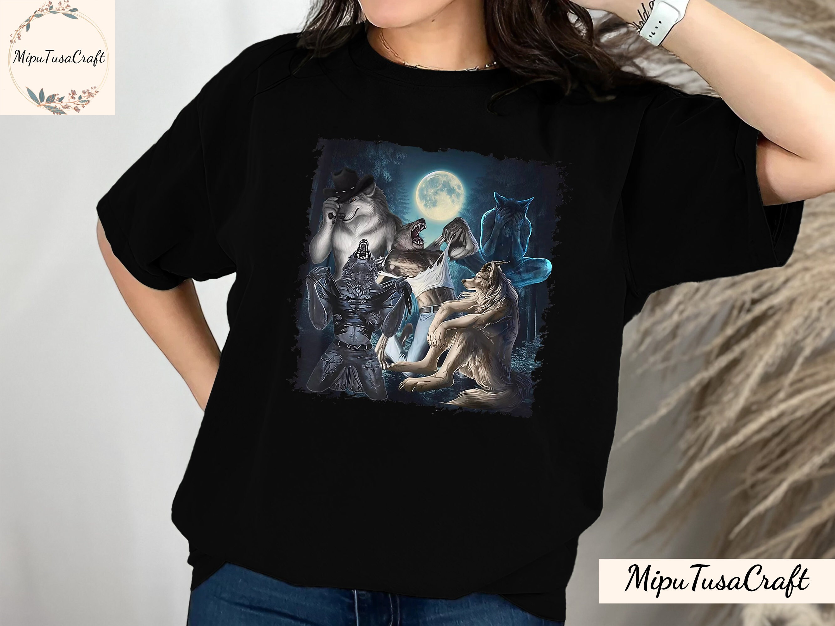 Wolf Ripping Shirt Meme Funny, Offensive Gifts Shirts, Oddly Specific ...