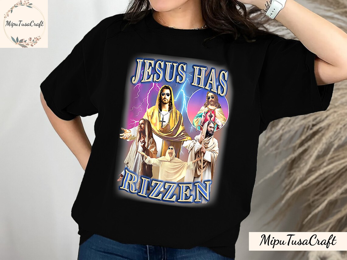 Jesus Has Rizzen Shirt He is Rizzen Jesus Rizz Tshirt Funny - Etsy Canada