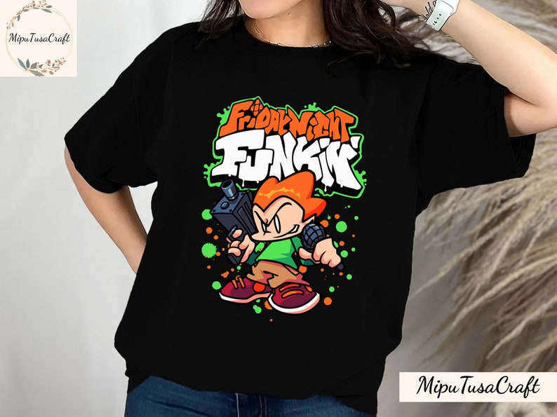 Friday Night Funkin Pico Shirt, Friday Night Funkin Boyfriend Shirt ...