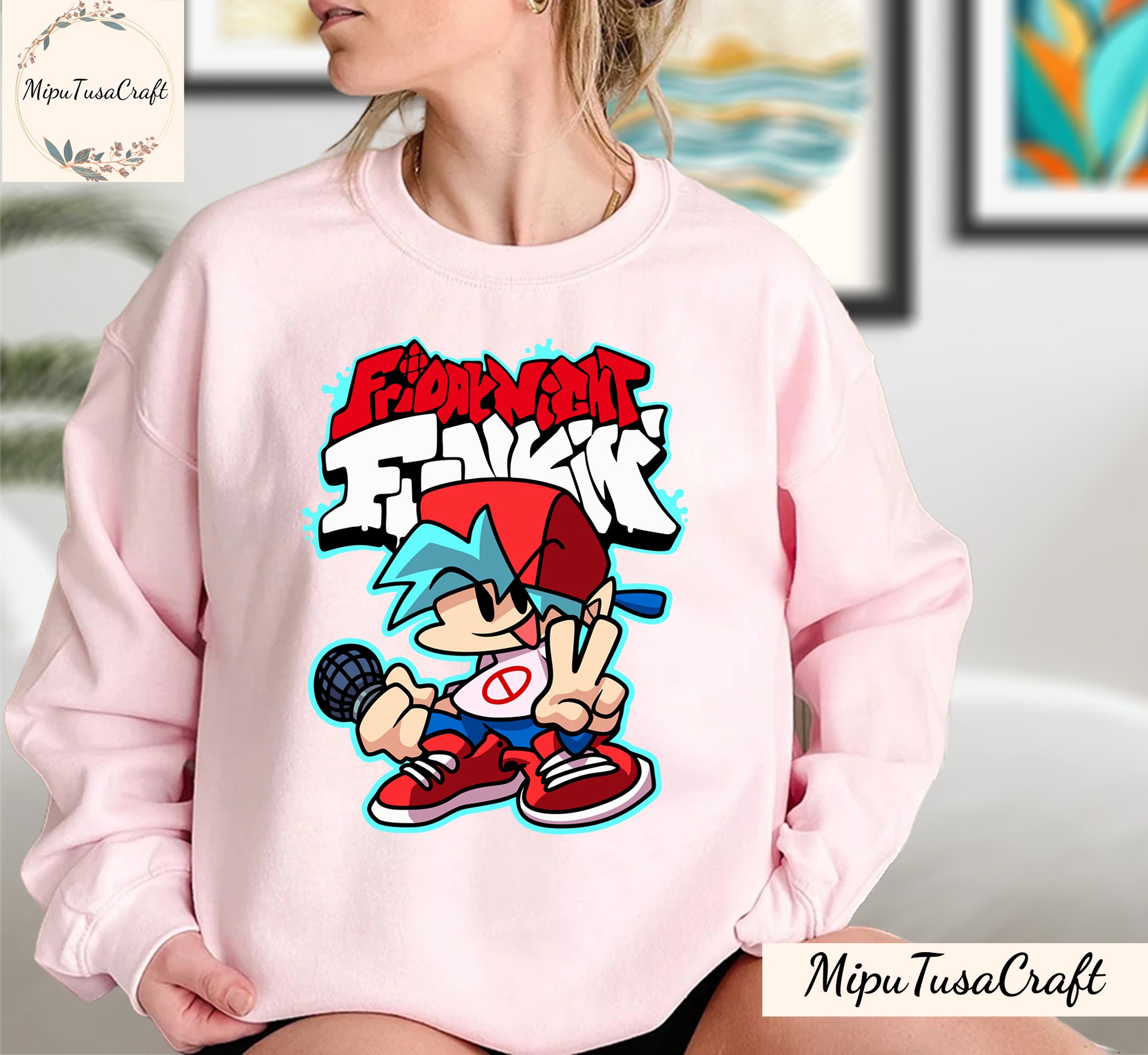 Friday Night Funkin, Friday Night Funkin Boyfriend Shirt, Fnf Game ...