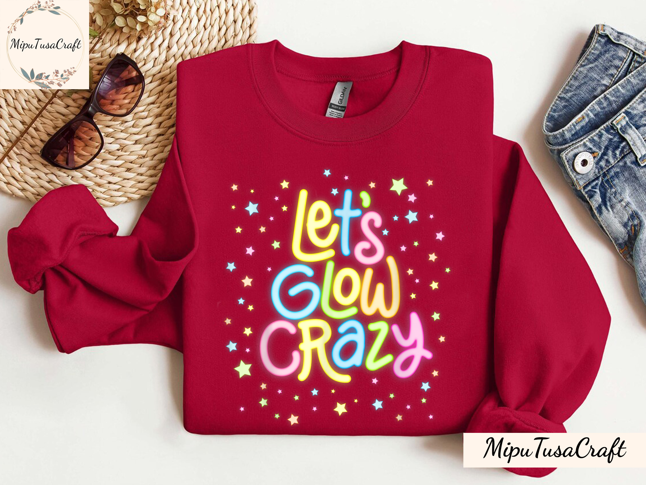 Let's Glow Crazy, Glow Birthday Shirt, Glow Party Shirt, Glow Crazy ...