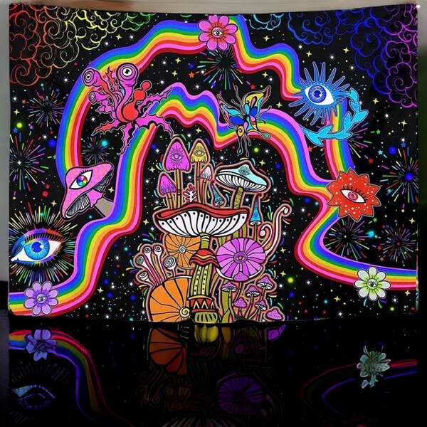 Trippy Tapestry - Etsy