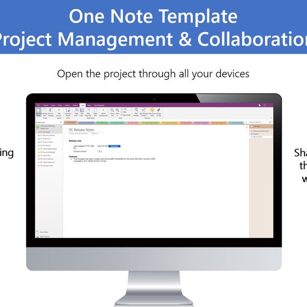 One Note Project Management - Etsy