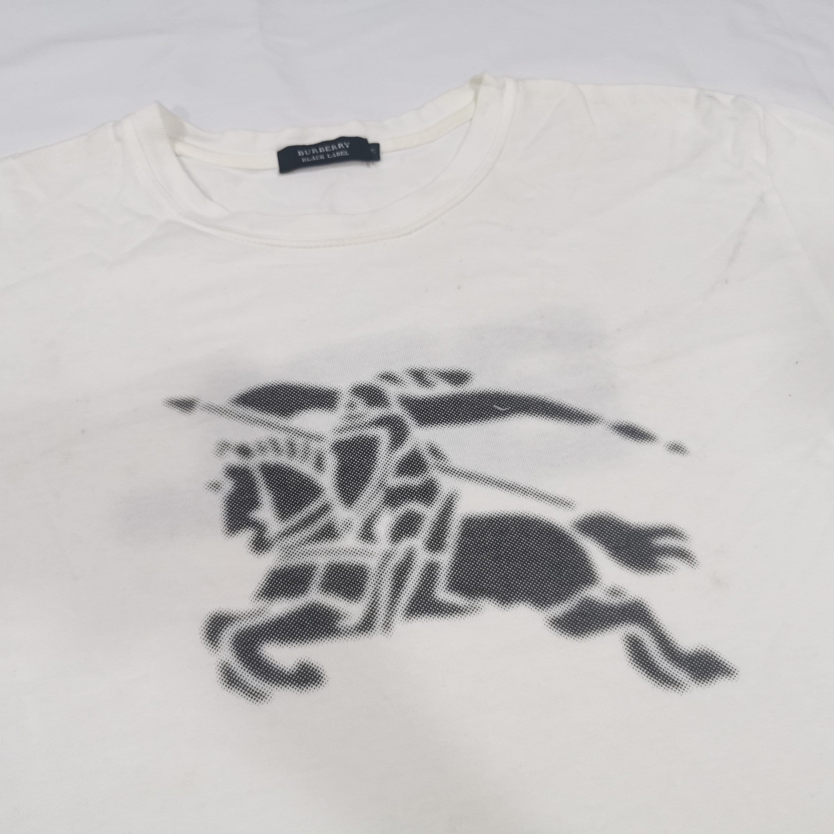 Vintage Burberry Black Label BBL Blur Logo Style Tshirt - Etsy