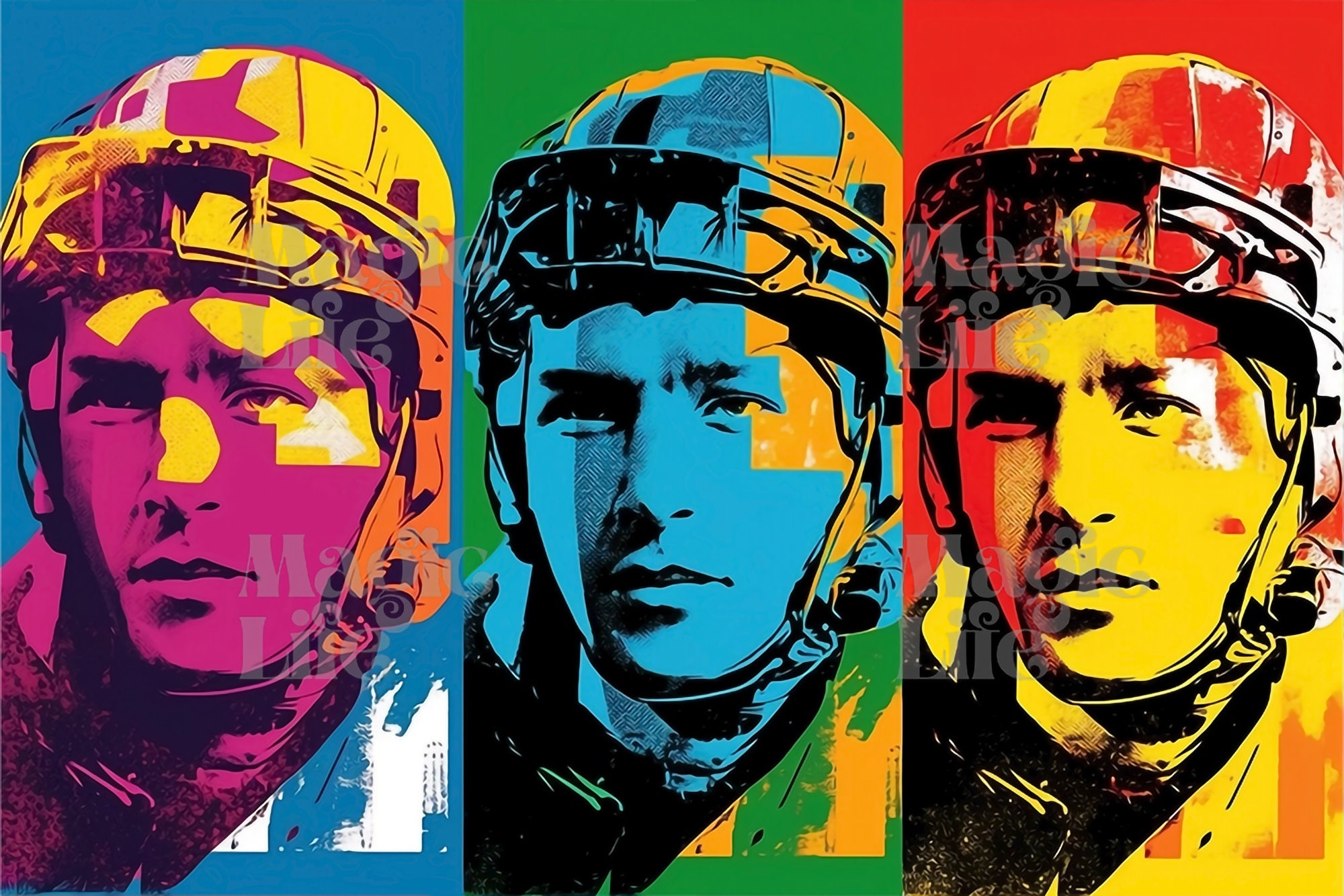 Pop Art Sports Bundle (1), PNG, Commercial Use, Digital Paper, AI Art ...