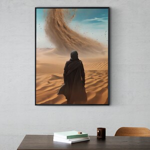 Frank Herbert Dune Wall Art Depicting Epic Paul Atreides Muad'dib and ...