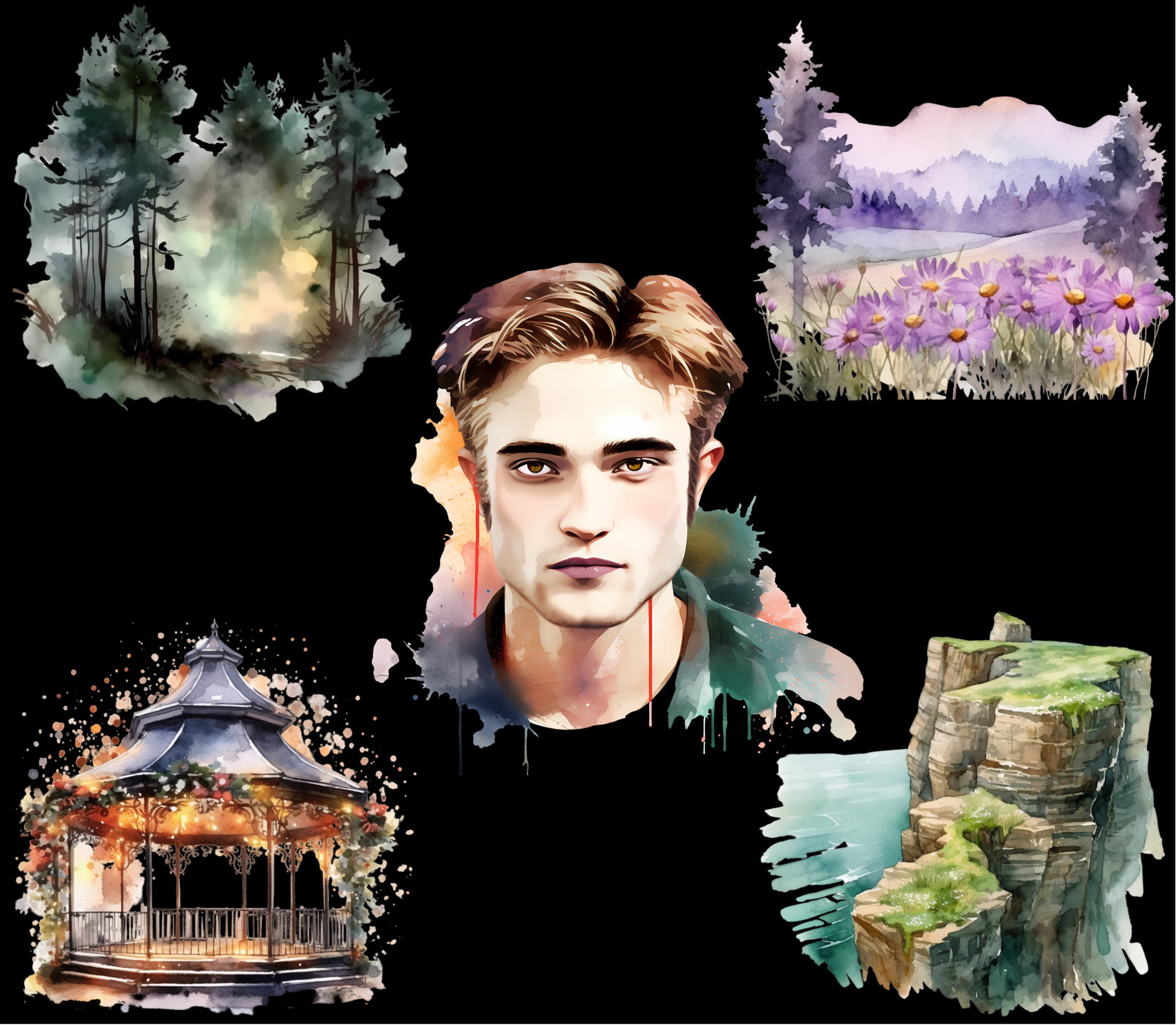 Twilight Clipart Bundle: Movie Quotes, Bella's Truck (PNG Digital ...