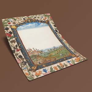 20 Medieval Illuminated Manuscript Blank Pages - Printable Journal Kit ...