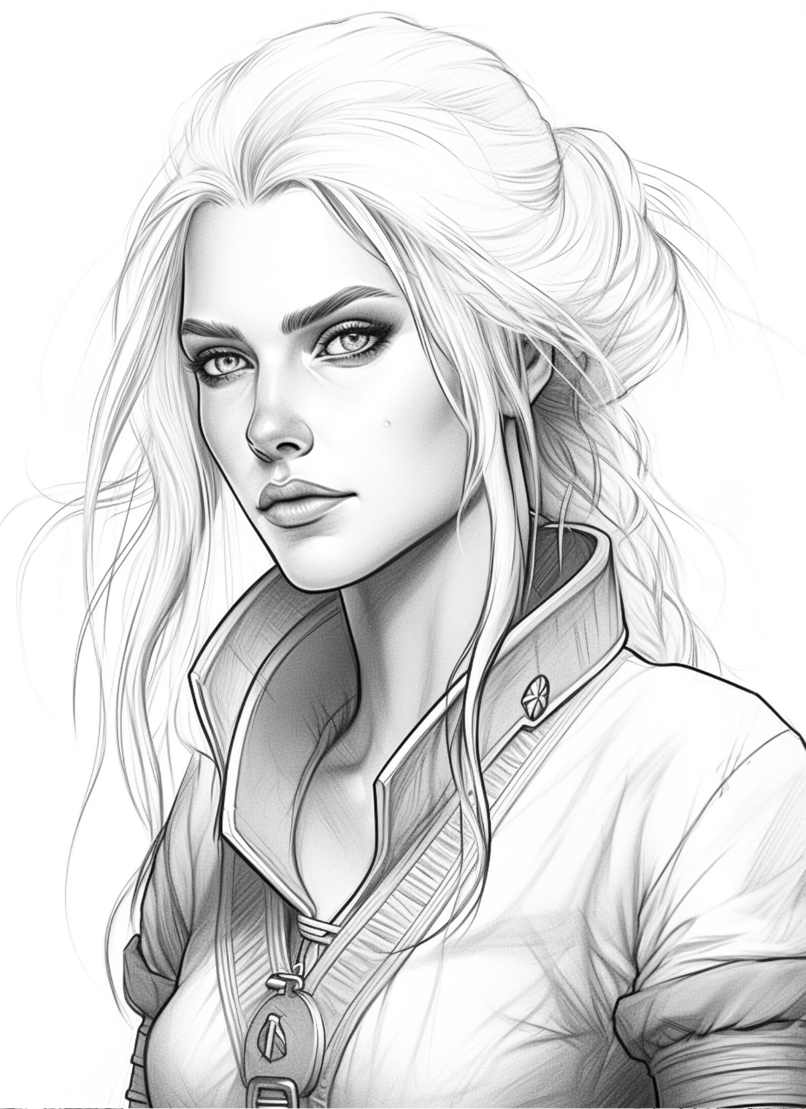 The Witcher Coloring Book for Adults Plus 6 Free Posters for Witcher 3 ...