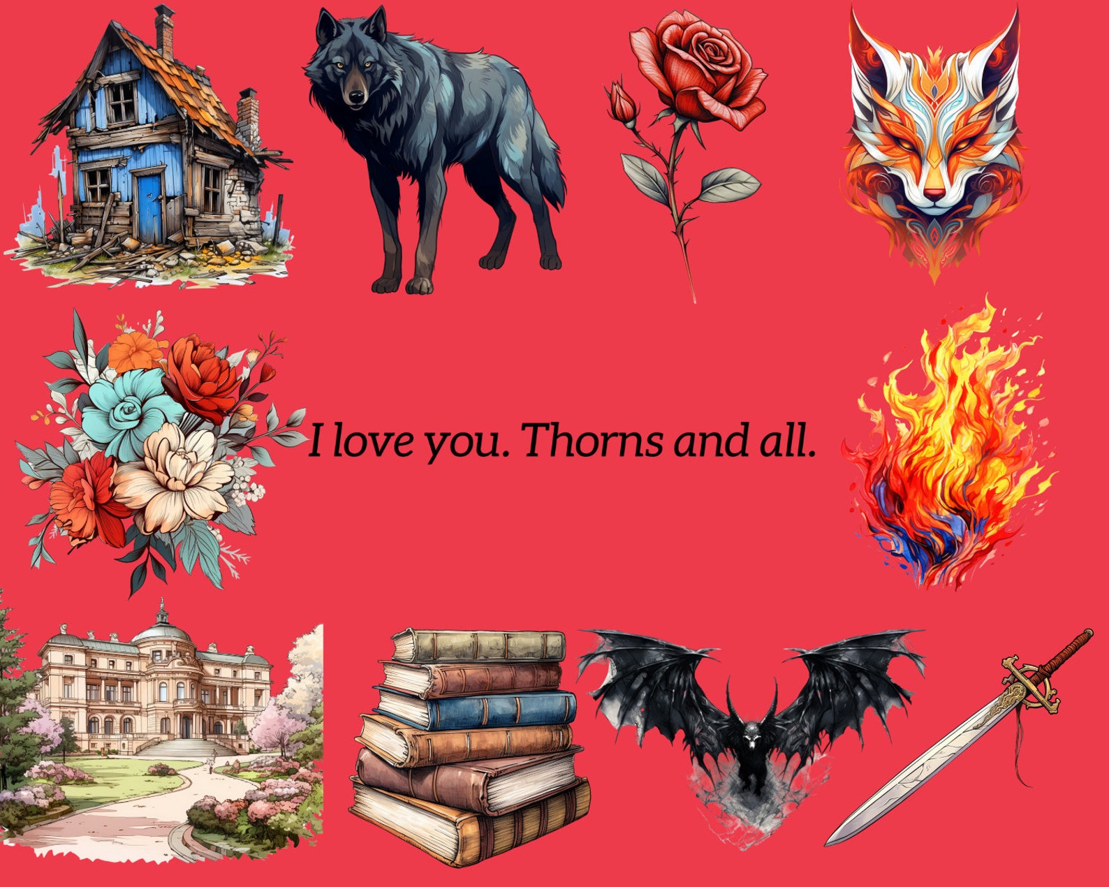 ACOTAR PNG Clipart for Web Designs, Instagram Post and Story Template ...