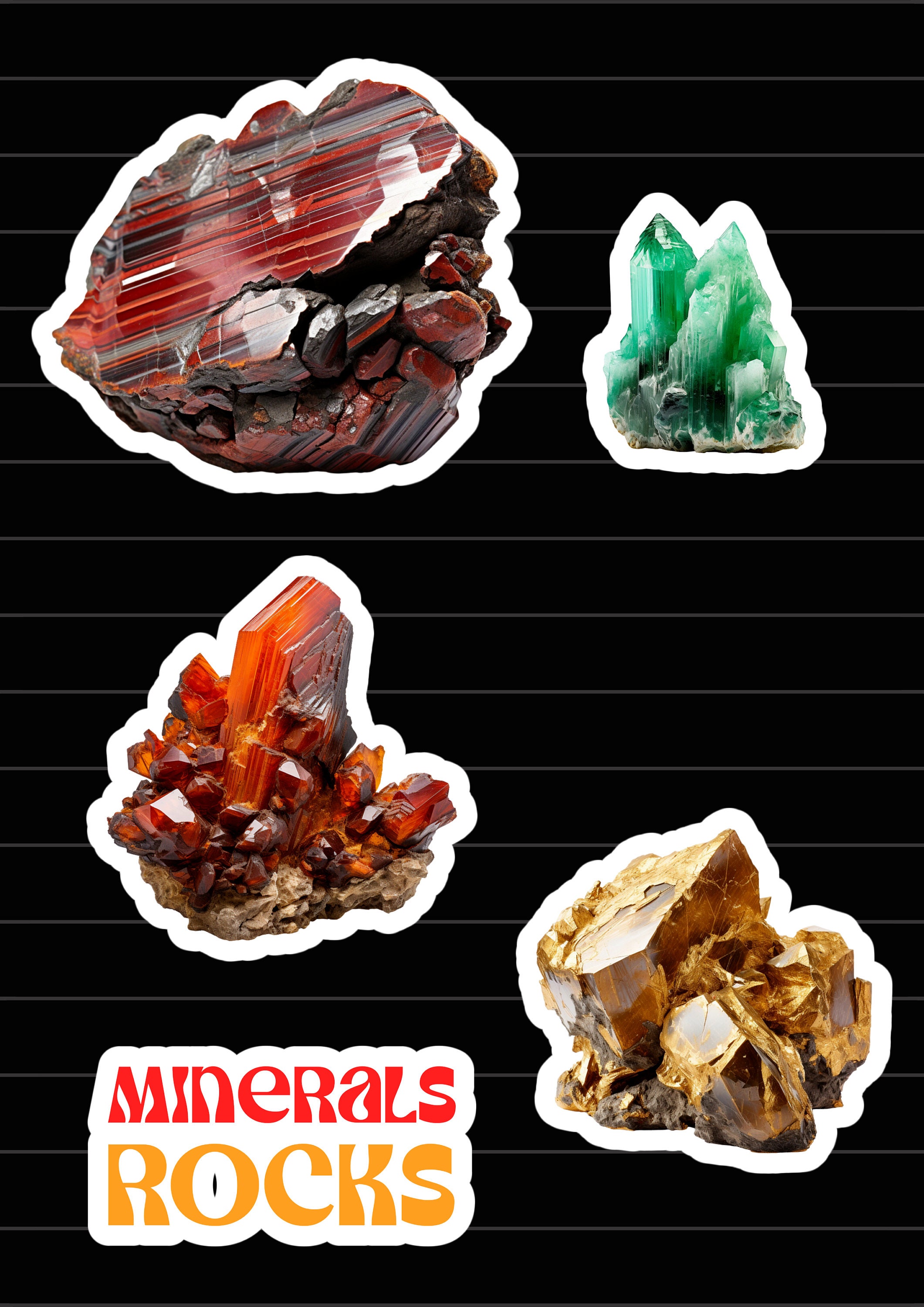 60 Geological Rocks and Minerals Clipart Bundle for Commercial Use Can ...