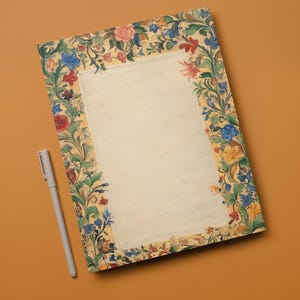 20 Medieval Illuminated Manuscript Blank Pages - Printable Journal Kit ...