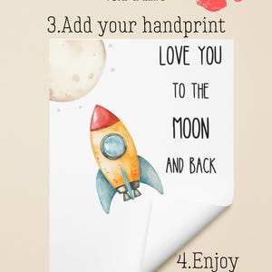 Rocket Handprint Art – Cute Keepsake Gift for Kids & Toddlers | Unique ...