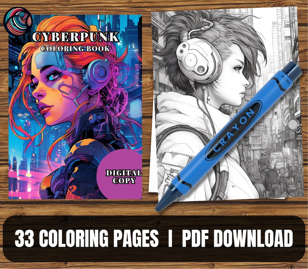 Cyberpunk 2077 Coloring Pages for Adults and Fans of the Game - Etsy