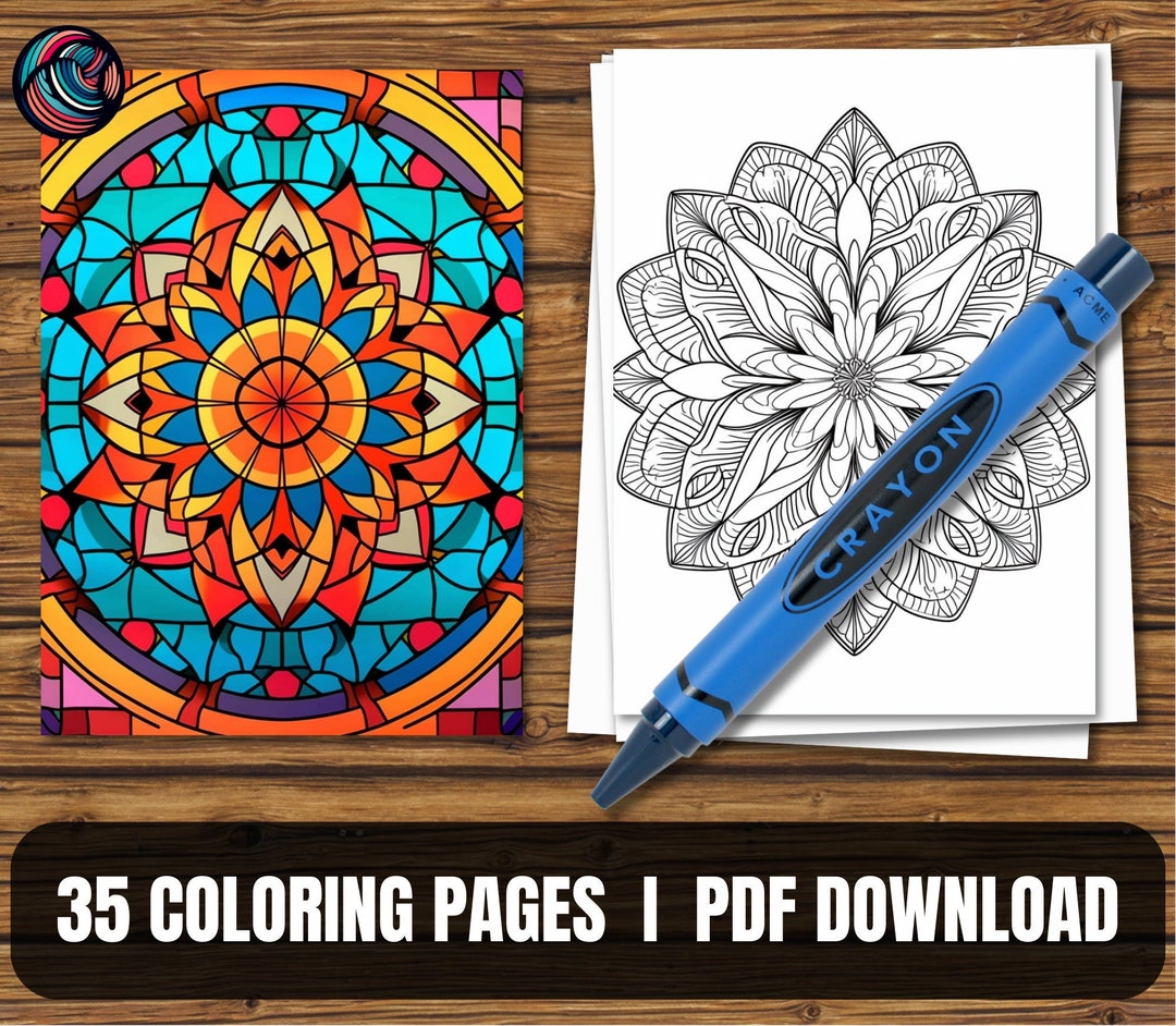 Mandalas Anti-stress Coloring Book for Adults Coloring Therapy for ...