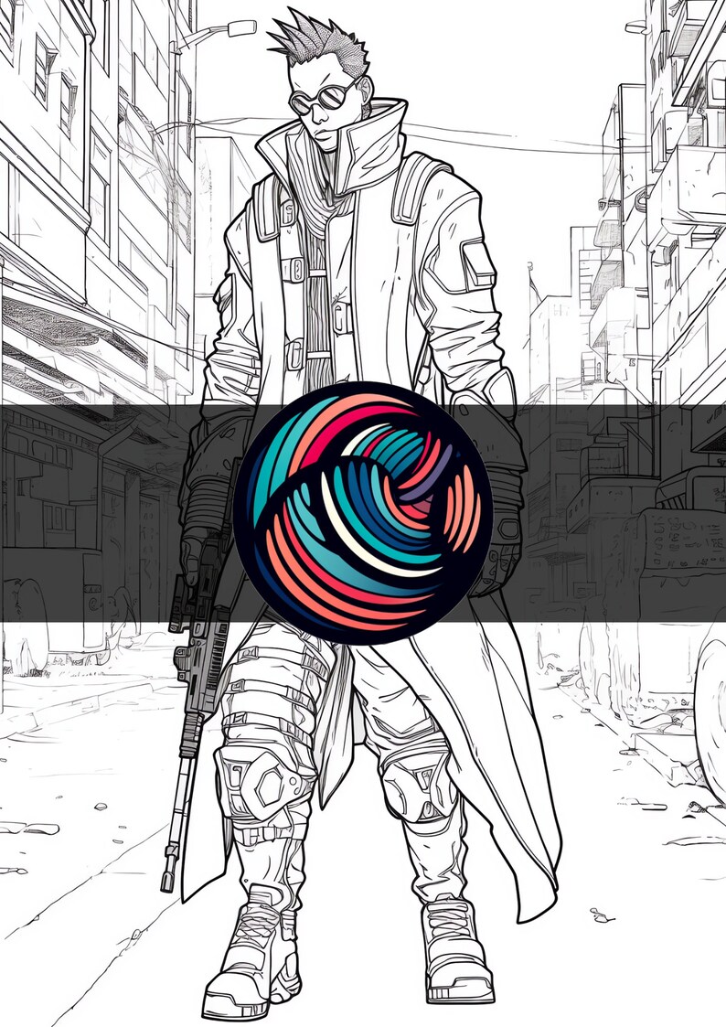 Cyberpunk 2077 Coloring Pages for Adults and Fans of the Game - Etsy