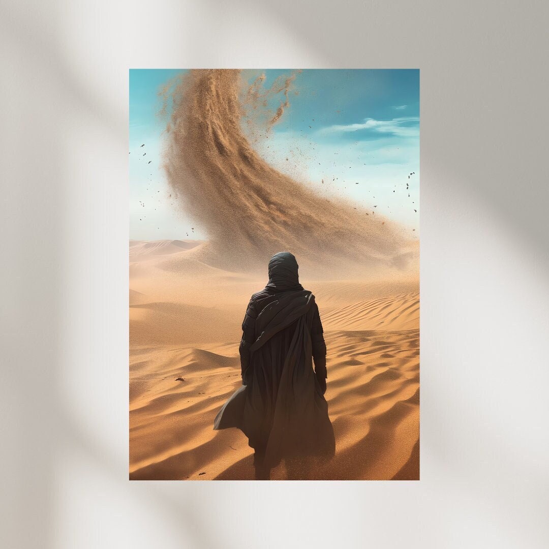 Frank Herbert Dune Wall Art Depicting Epic Paul Atreides Muad'dib and ...