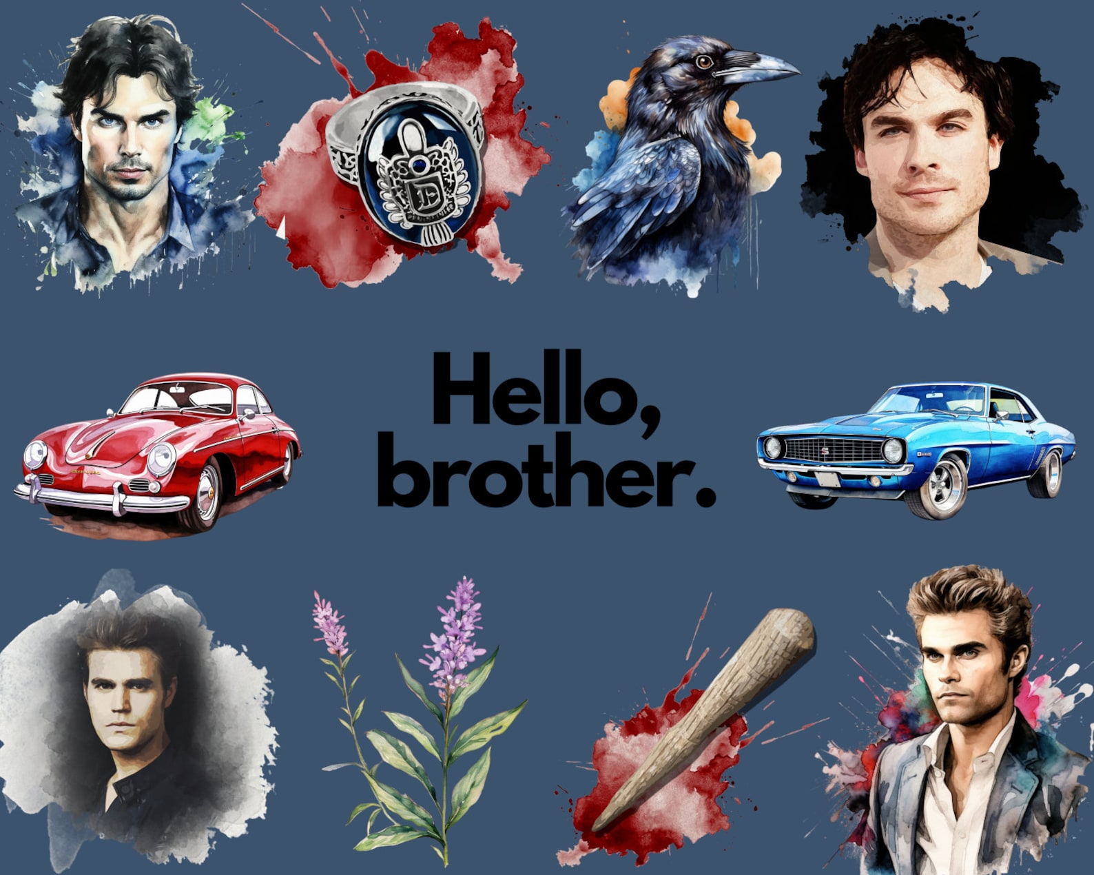 Vampire Diaries PNG Clipart for Web Designs, Instagram Post and Story ...