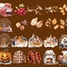 Fall Bundle 80 Clipart Images: Halloween, Thanksgiving and Cozy Motifs ...