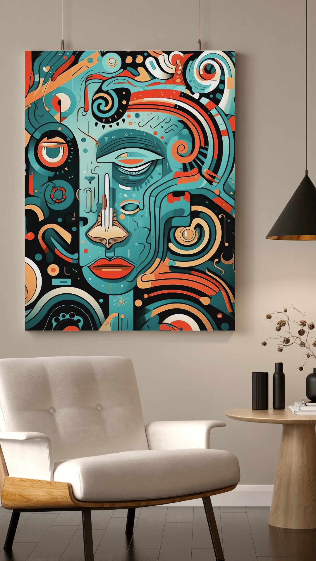 Expensive Modern Abstract Wall Art Extra Large Canvas Print for Luxury ...