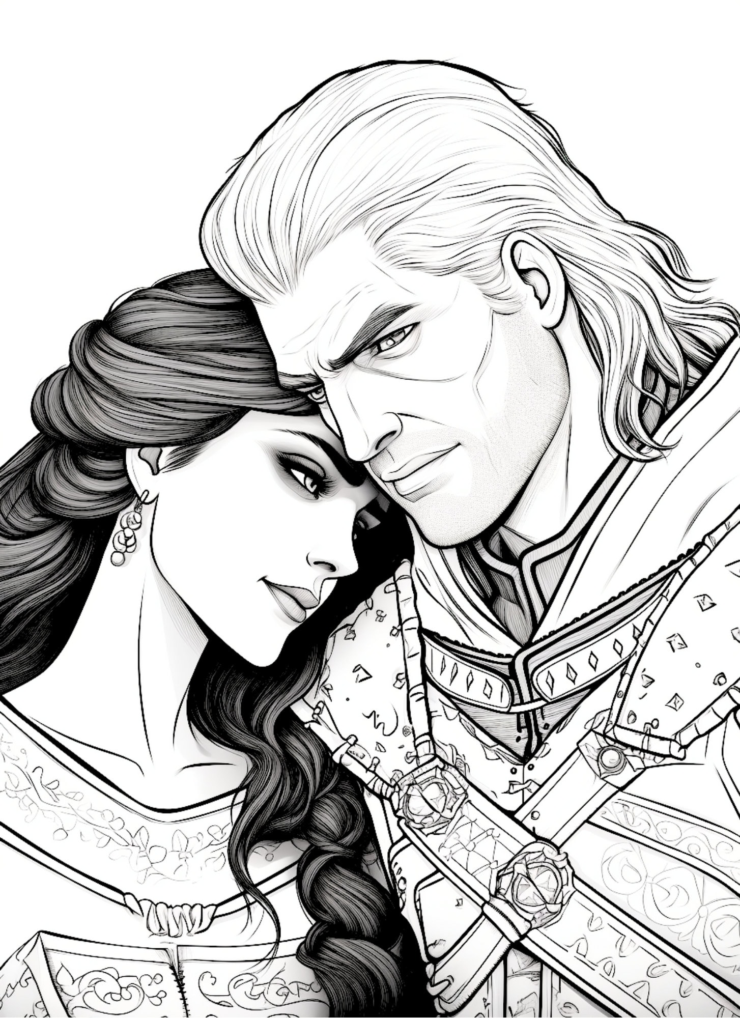 The Witcher Coloring Book for Adults Plus 6 Free Posters for Witcher 3 ...