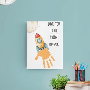 Rocket Handprint Art – Cute Keepsake Gift for Kids & Toddlers | Unique ...