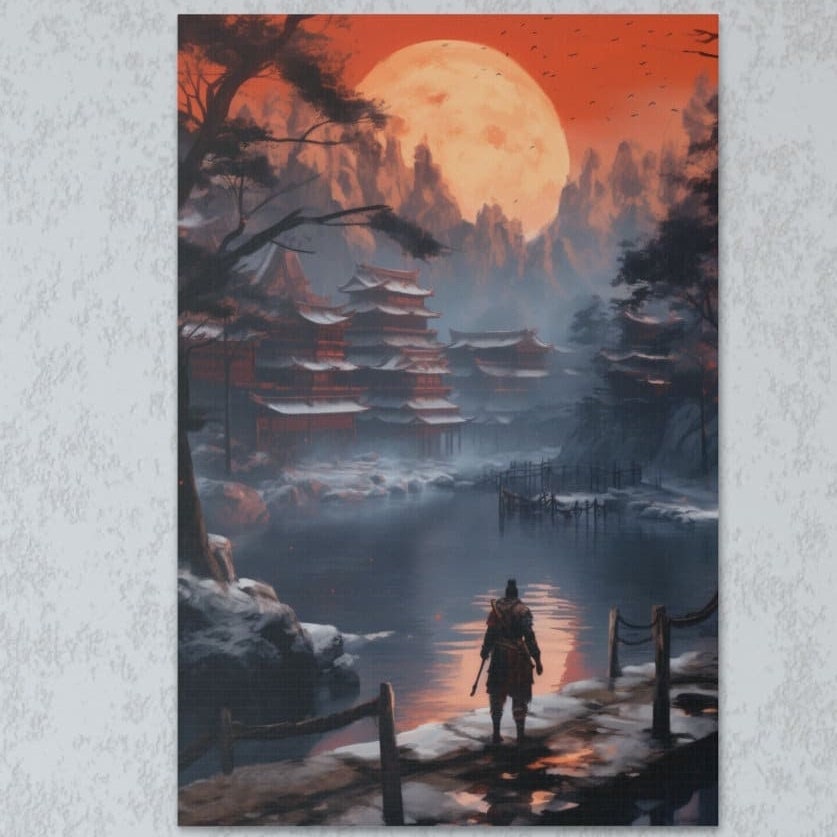 Sekiro Poster Wall Art for Game Room Decor for Gamer and Fans of Dark ...