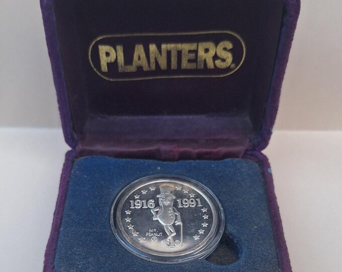 1916-1991 Mr. Peanut Commemorative Limited Edition Coin - One Troy ...