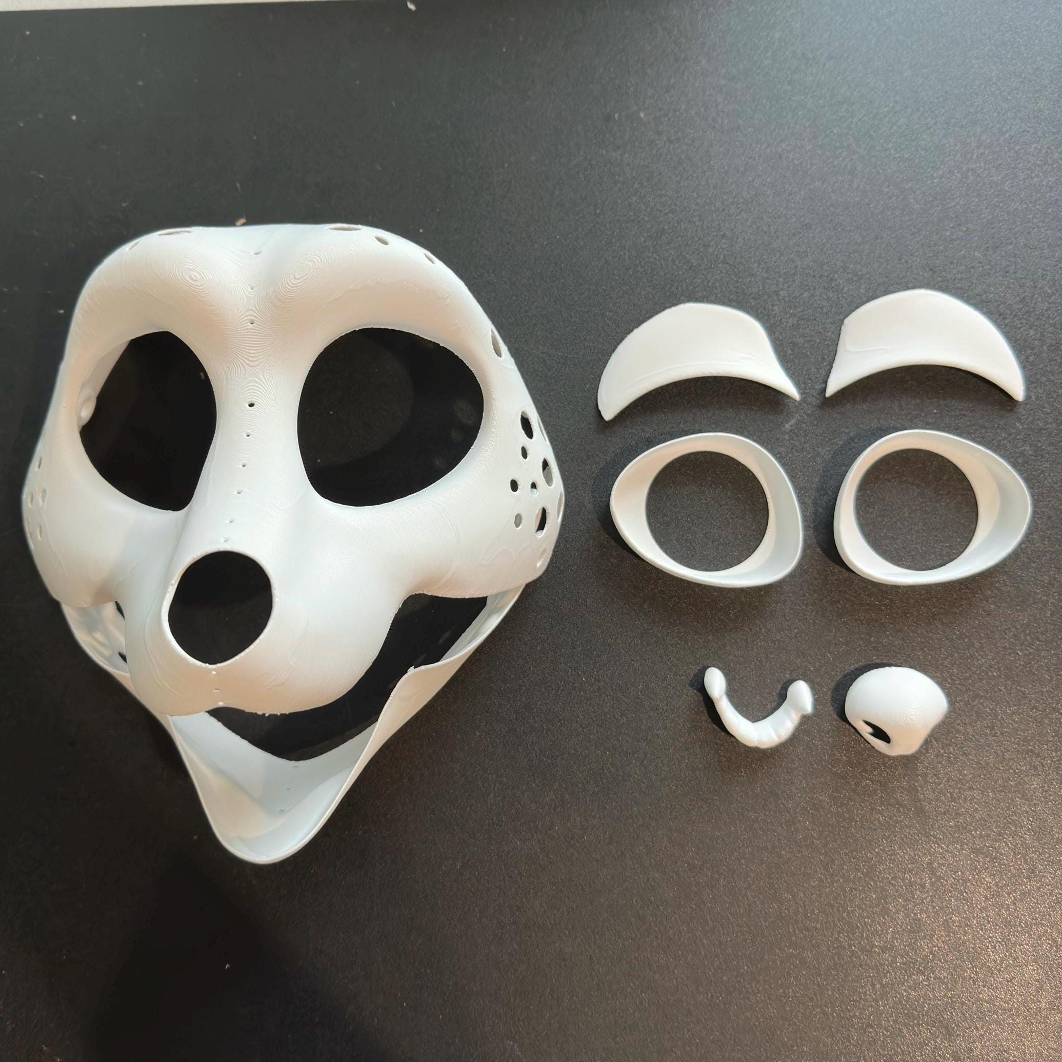 Fennec Fox | Canine Fursuit Headbase | 3D Printed in PLA | Furry Head ...