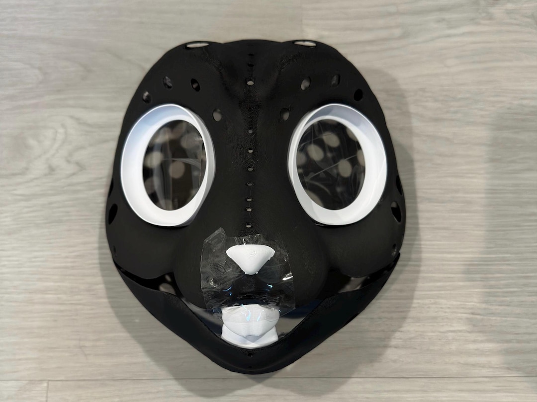 Chibi Bunny | Feline Fursuit Headbase | 3D Printed in PLA | Furry Head ...