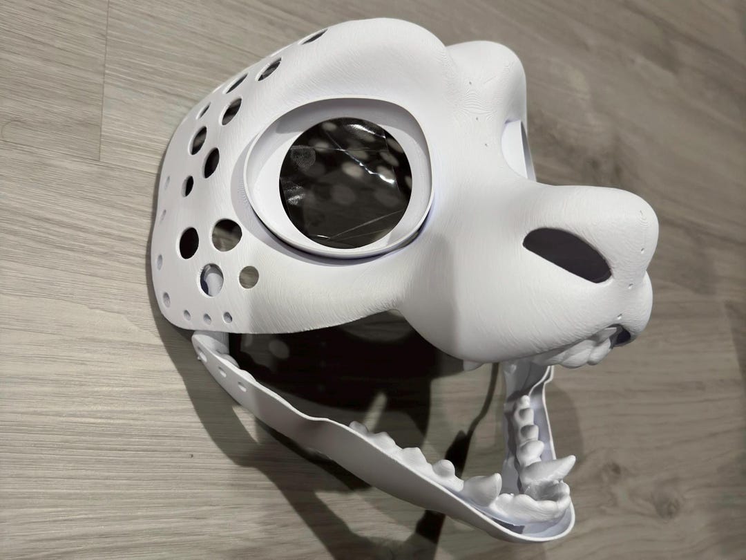 Chibi Dragon | Dragon Fursuit Headbase | 3D Printed in PLA | Furry Head ...