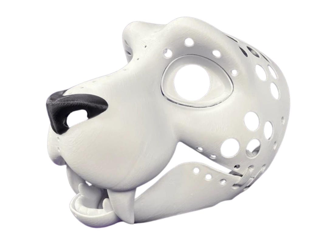 Saber Tooth Smilodon Scimitar Feline Fursuit Headbase 3D Printed in PLA ...