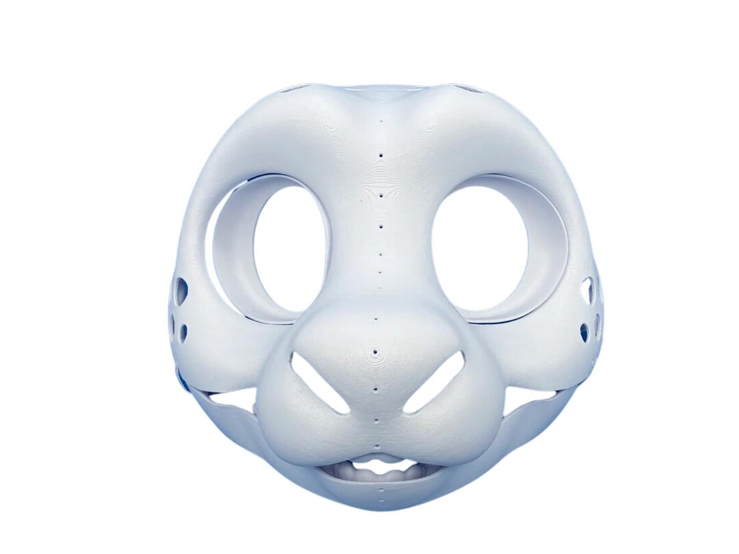 Chibi Dragon Fursuit Headbase 3D Printed in PLA Furry Head Base Mask ...