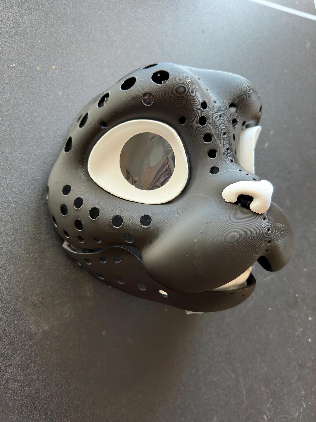 Persian Kitty Cat | Feline Fursuit Headbase | 3D Printed in PLA | Furry ...