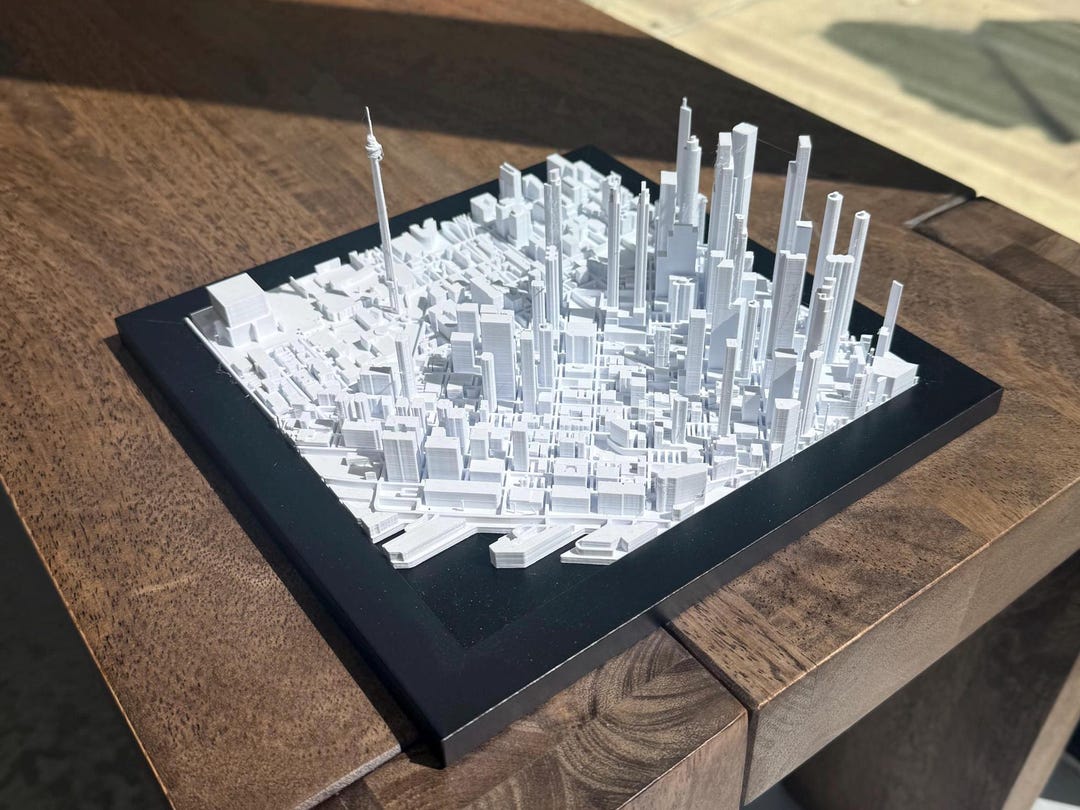 Seattle Cityprint | 3D Printed Cityscapes | City Map Art | 8" X 8 ...