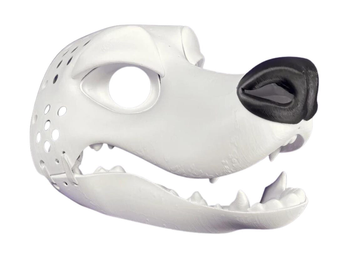 Marsupial Opossum Caniform Fursuit Headbase 3D Printed in PLA Furry ...