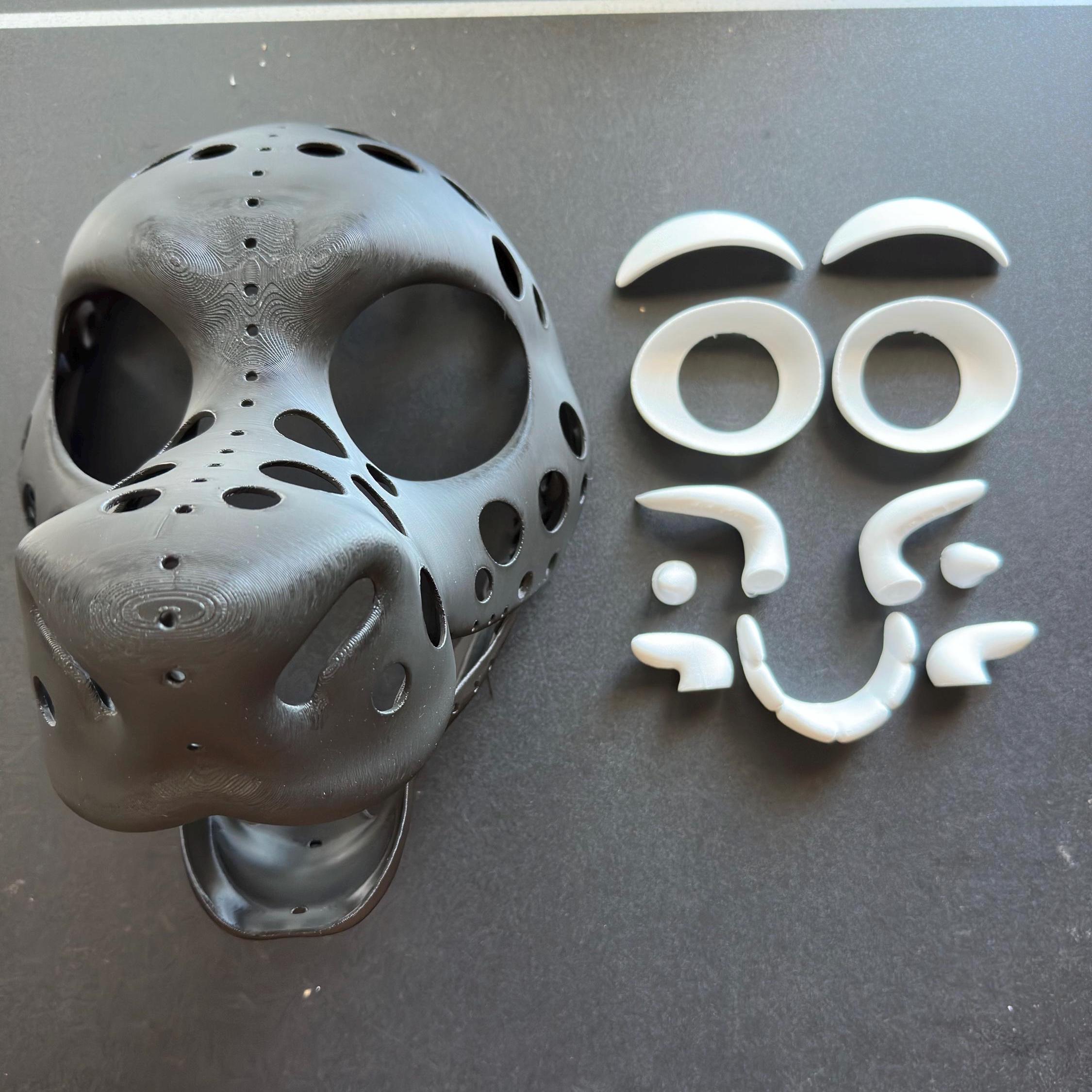 Cow | Bull | Longhorn | Ungulate Fursuit Headbase | 3D Printed in PLA ...