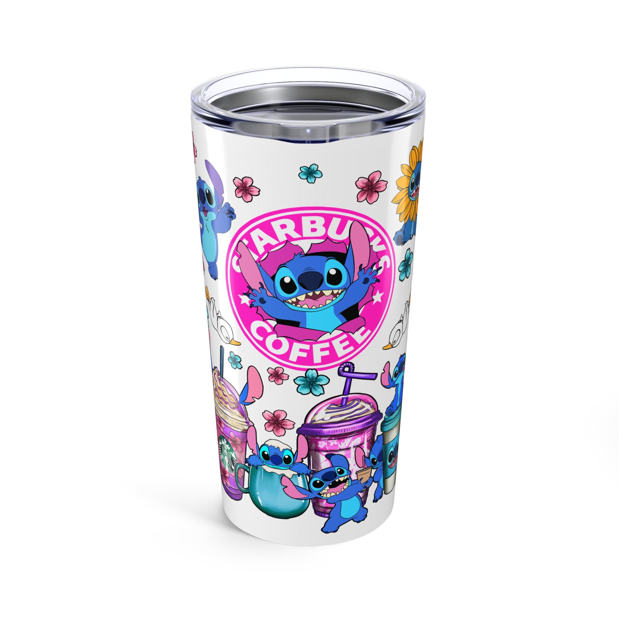 Stitch Tumbler 20oz Cute Disney Movie Character Coffee Cup, Lilo and ...