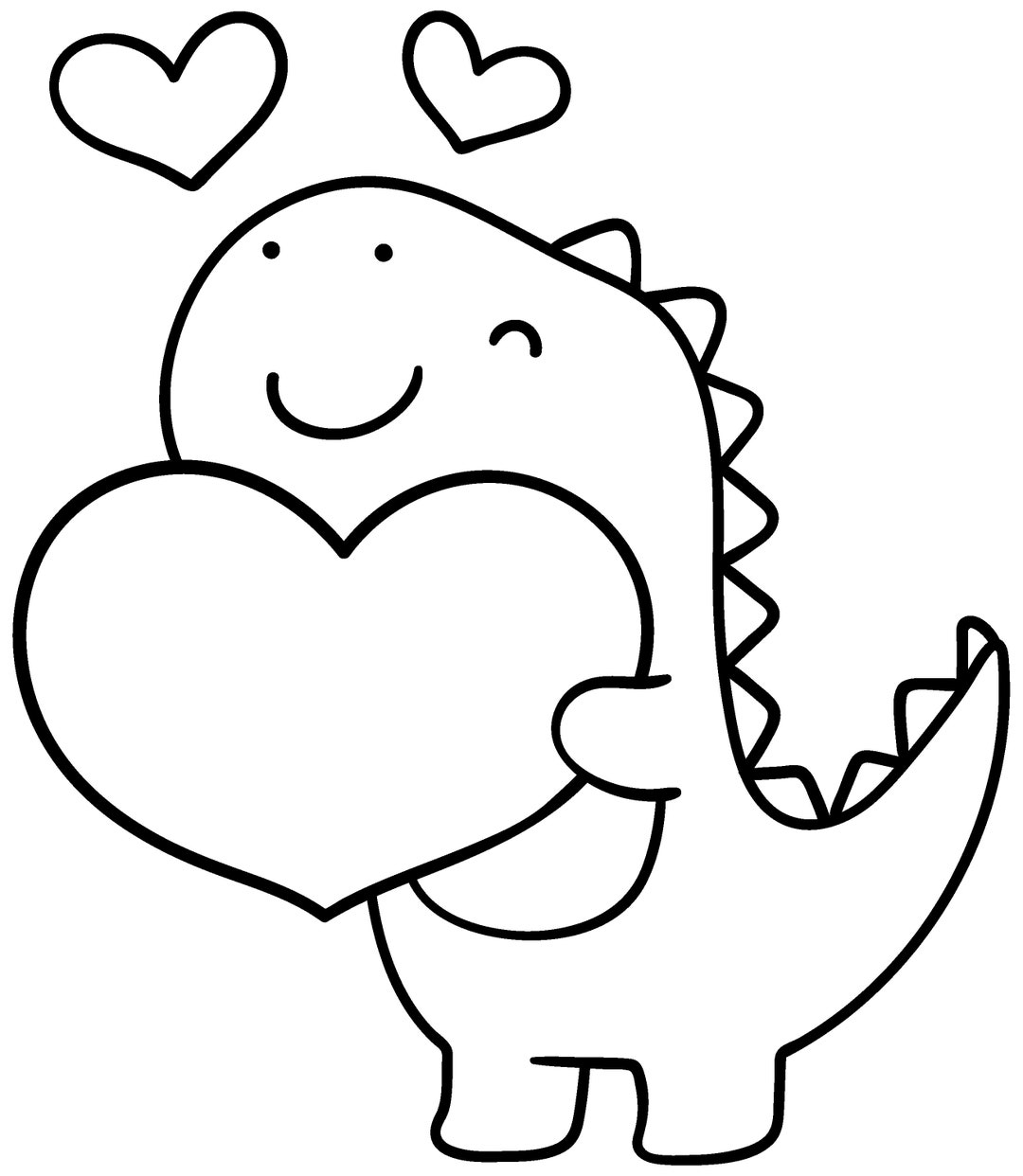 Dinosaur Valentine SVG, SVG Cut File - Etsy