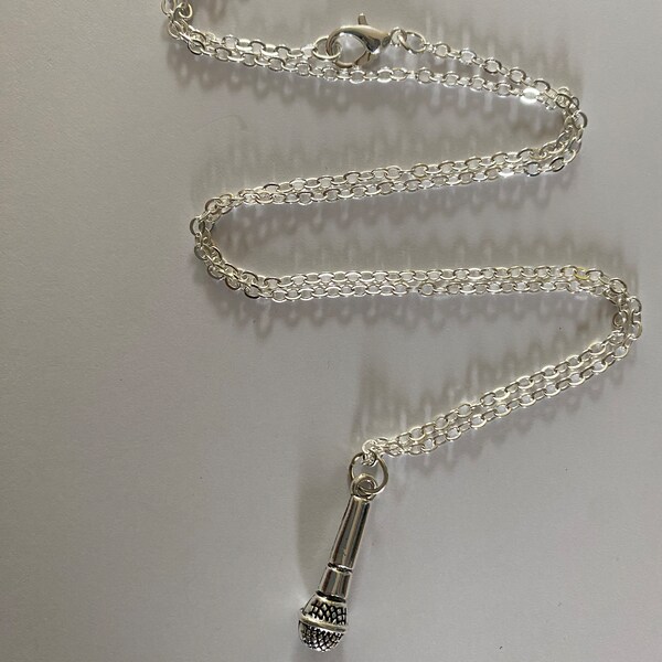 Microphone Necklace - Etsy