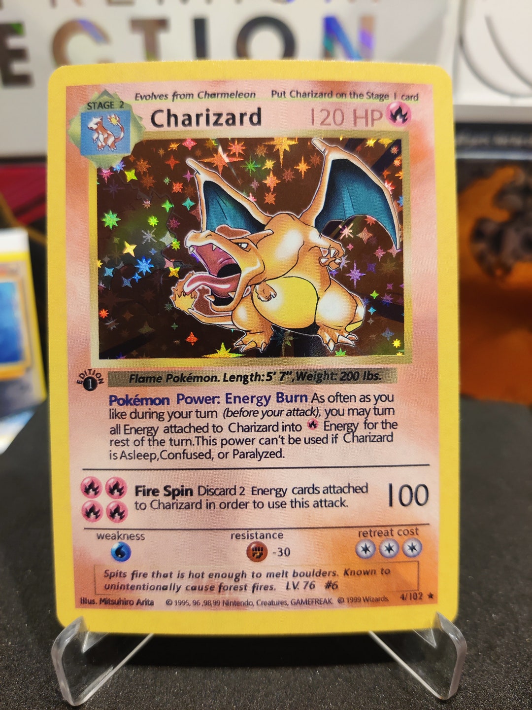 1st Edition Shadowless Charizard Proxy Card old Version - Etsy Australia