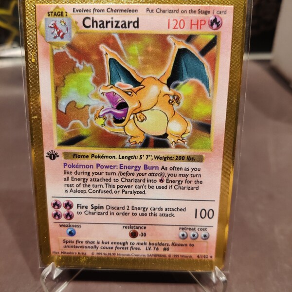 1st Edition Charizard - Etsy