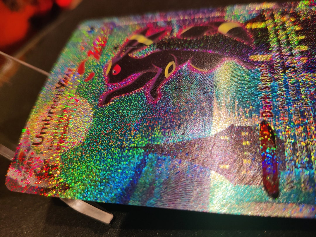 Textured Moonbreon Proxy evolving Skies Umbreon - Etsy