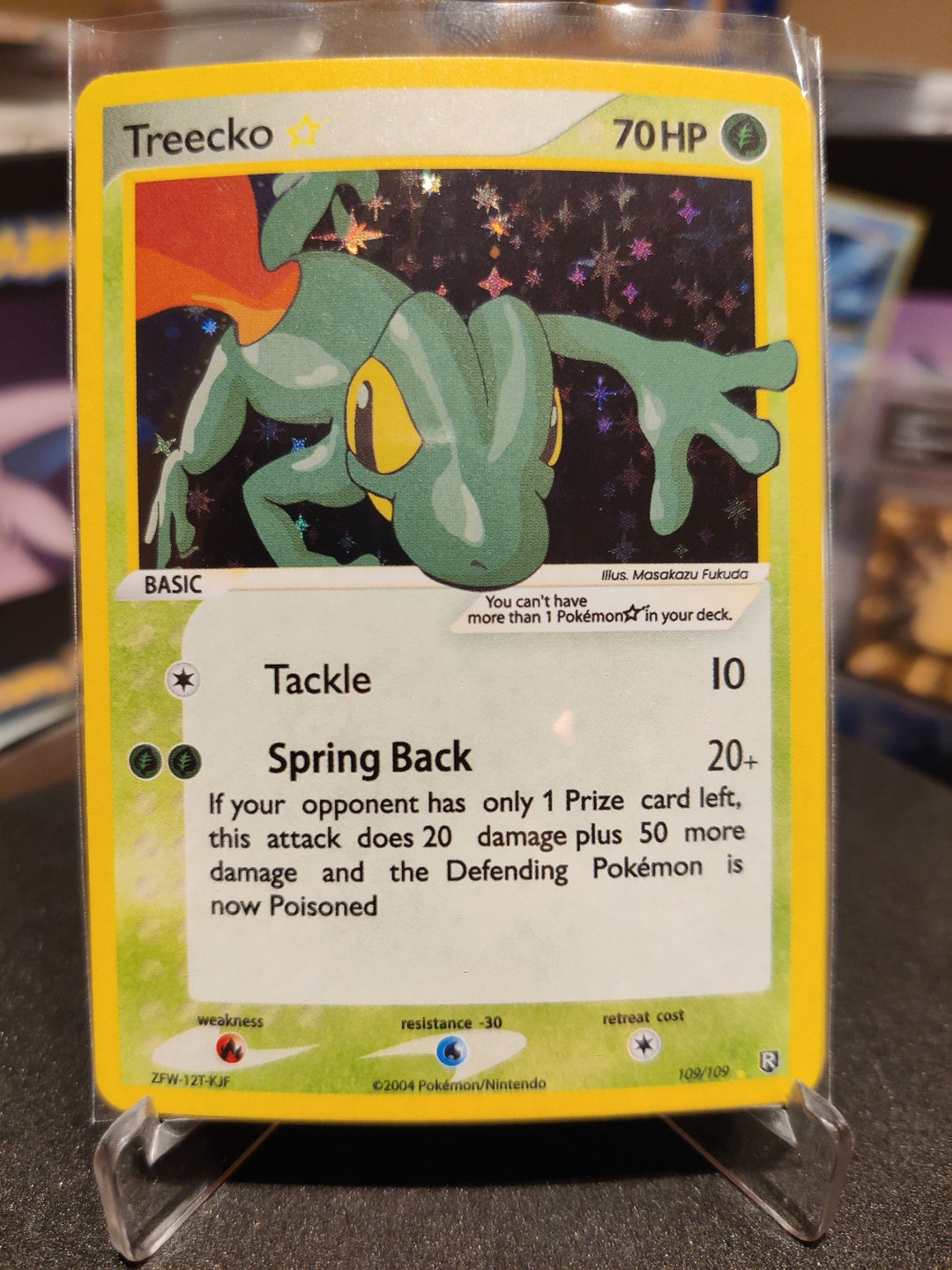Treecko Star Star Foil Proxy - Etsy