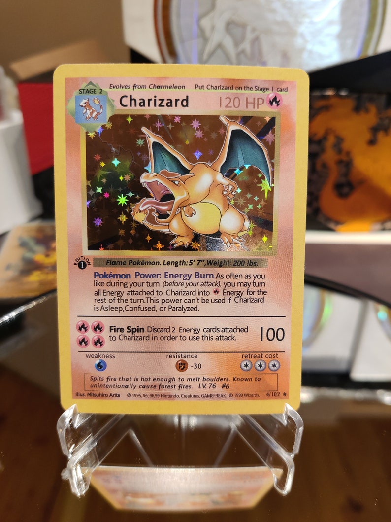 1st Edition Shadowless Charizard Proxy Card - Etsy Australia