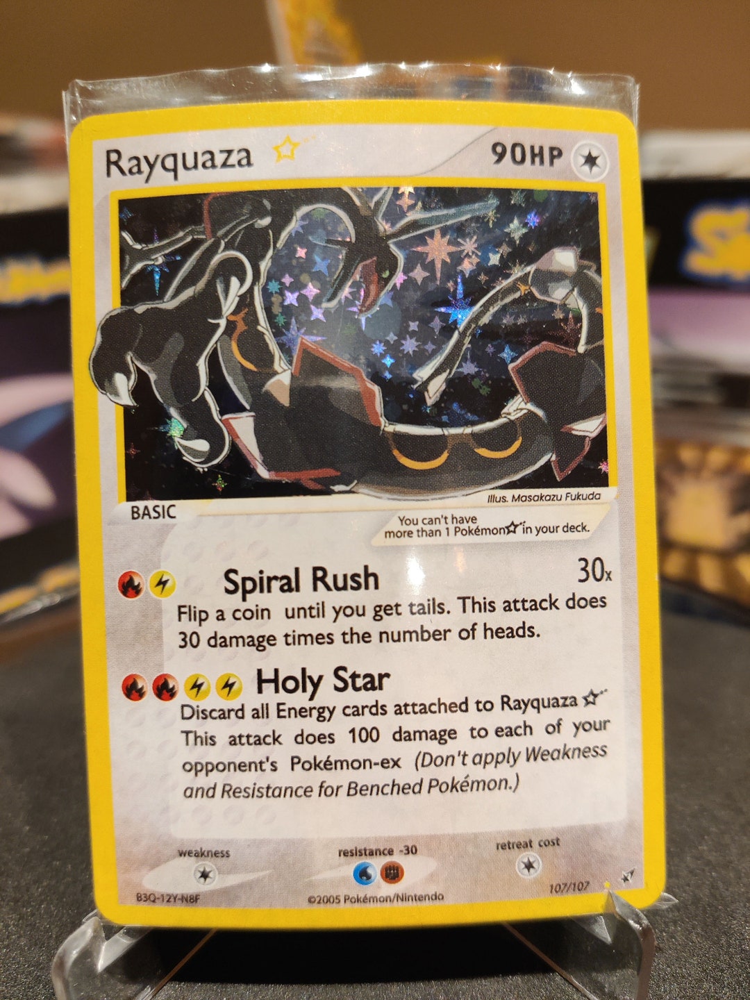 Rayquaza Star Star Foil Proxy - Etsy
