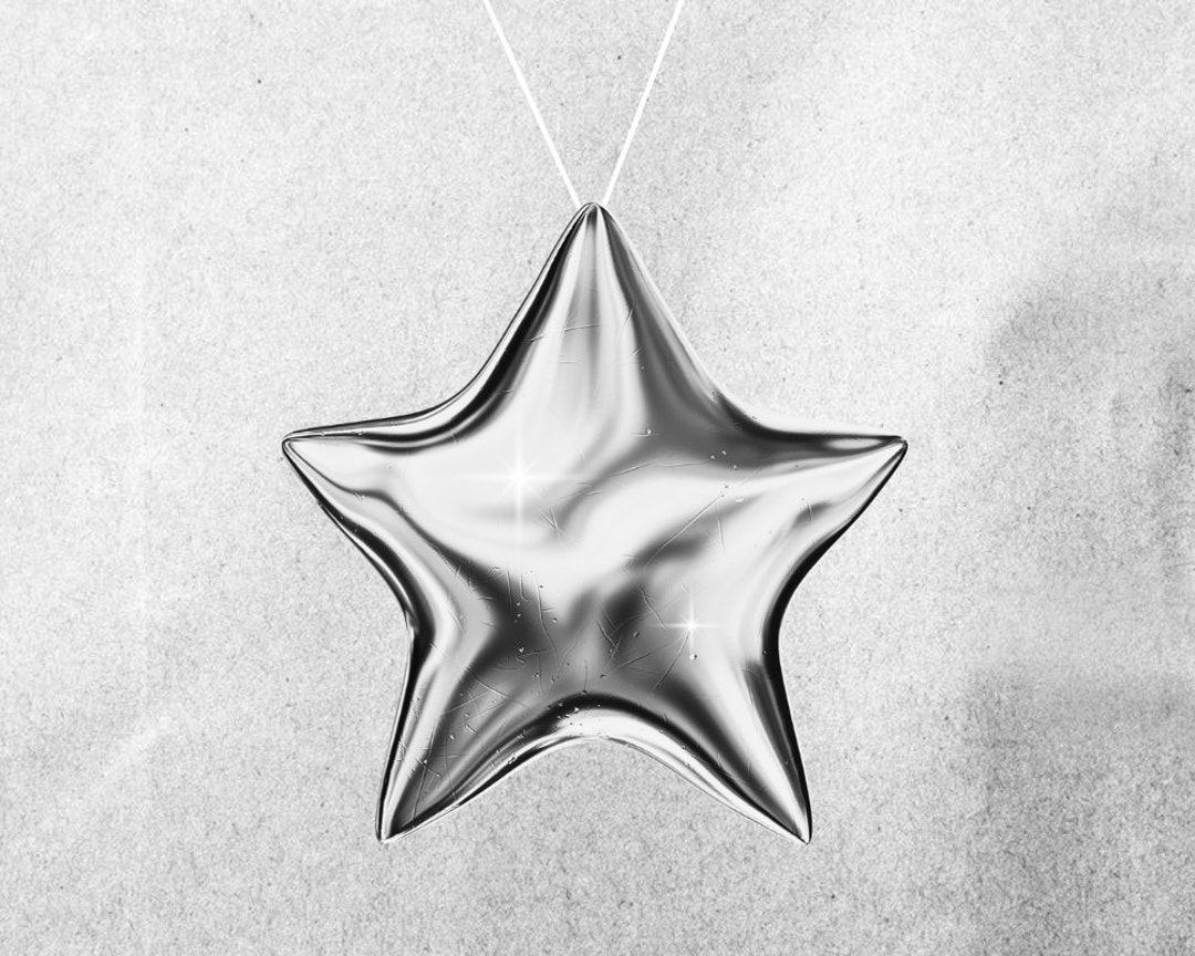 Chrome Star Air Freshener/ornament, Car Accessories, Handmade Gifts ...