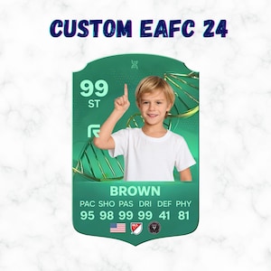 Personalisierte EA FC 24 Karte ea FC24 benutzerdefinierte eafc - Etsy ...