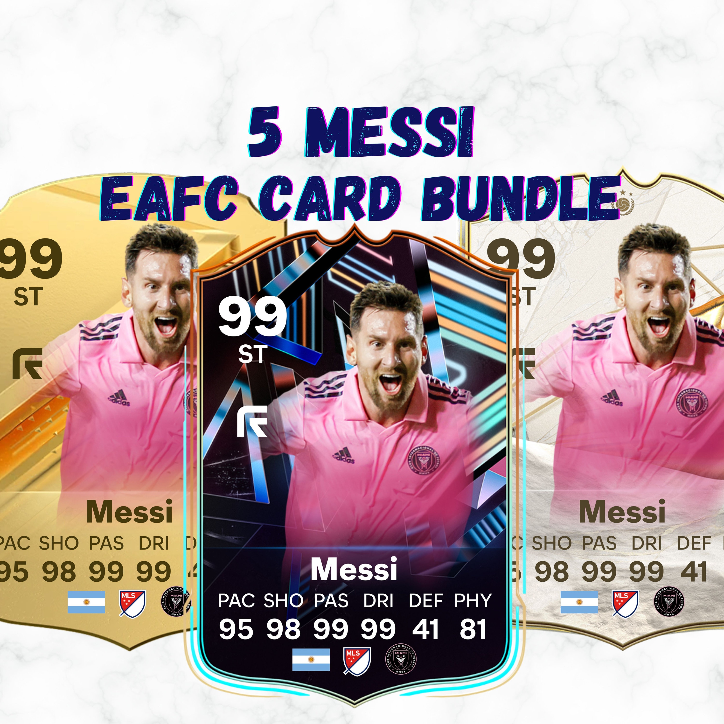 Lionel Messi Inter Miami Fifa Card Eafc24 Instant Digital Etsy Singapore