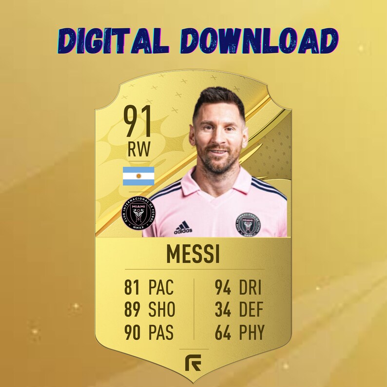 Messi Inter Miami FIFA Card FIFA 2023 / Instant Digital - Etsy Canada